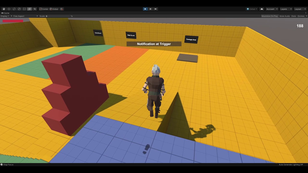 Unity3D Custom Root Motion Controller (Footprints v2 FadeOut)