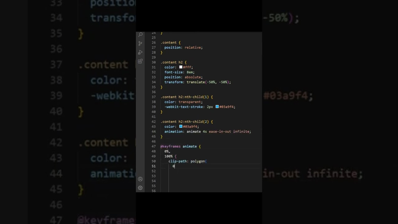 CSS Water Waves Animation html #shorts
