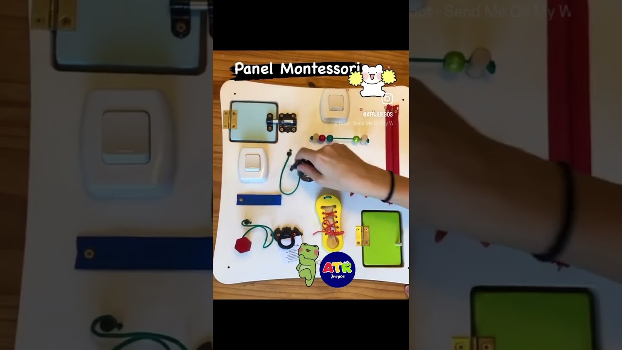 Juego de Pared Panel Sensorial Montessori