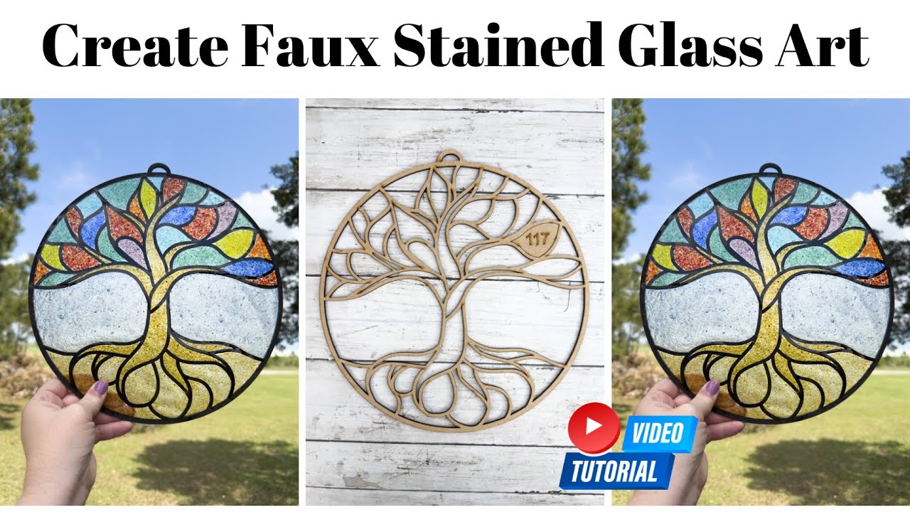 Faux Stained Glass Art Tutorial