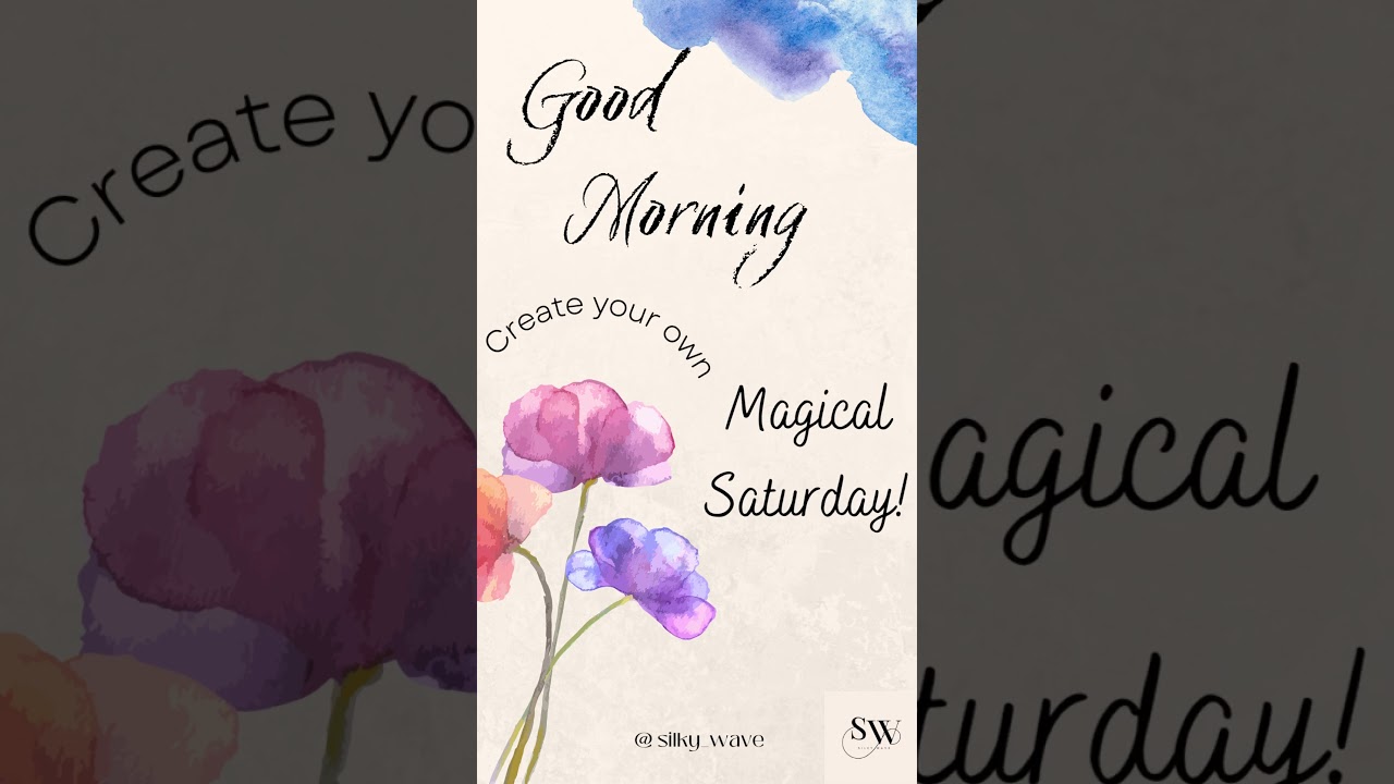Good Morning GIF | Happy Saturday | #whatsappstatus #saturday   #gm @SilkyWave