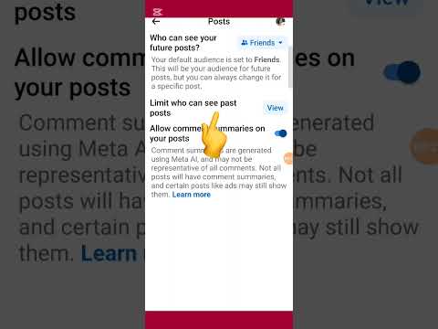 How to limit past posts on Facebook from public to friends only in just one click!