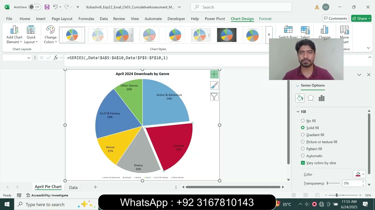 Exp22_Excel_Ch03_CumulativeAssessment_Movies | Excel Chapter 3 Cumulative Assessment – Movies |Excel