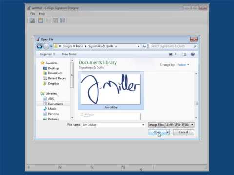 How to use the digital signature Designer Utility
