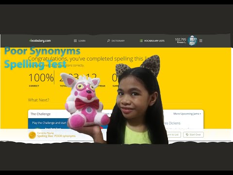 Spelling Bee : Poor Synonyms