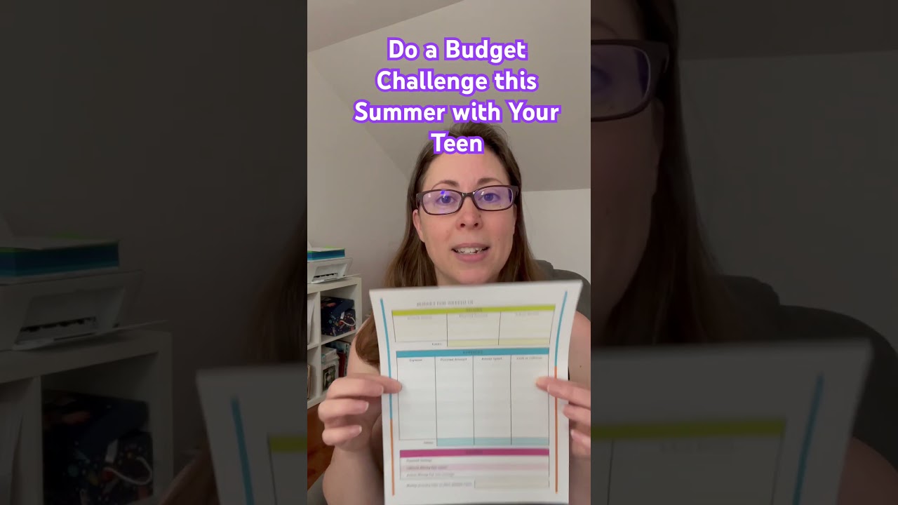 Teen Budget Challenge (Free Printables in Description)