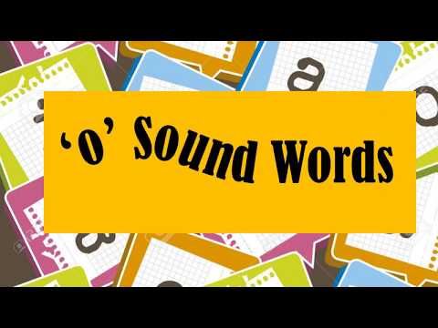 'o’ Sound Words ending in 'b' 'd' 'g'
