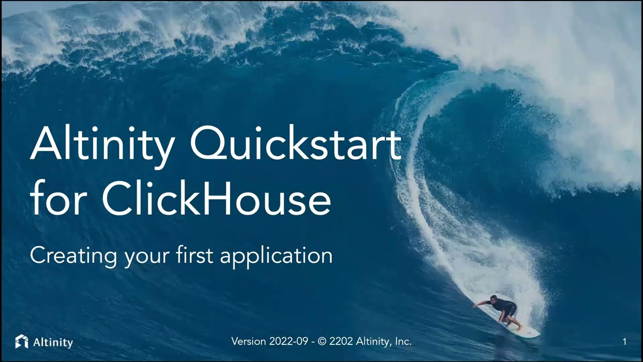 Altinity Quickstart for ClickHouse® — Creating Your First Application | Tutorial for ClickHouse®