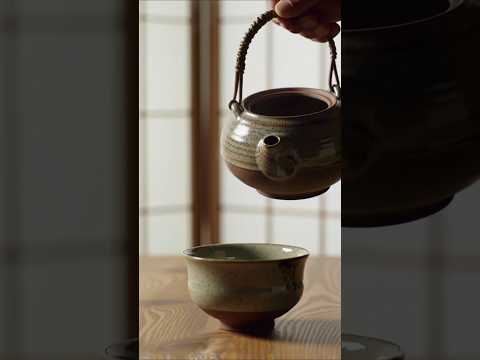 Japanese Green Tea Pour #asmr #greentea #japanese #japan #pouring