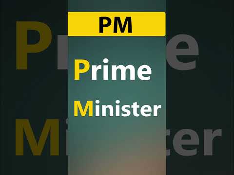 Full form of PM | What is the Fullform of PM #shorts #PM #fullformofPM