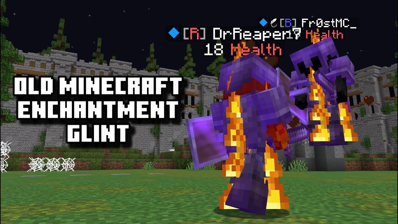 How to get old Minecraft enchantment glint