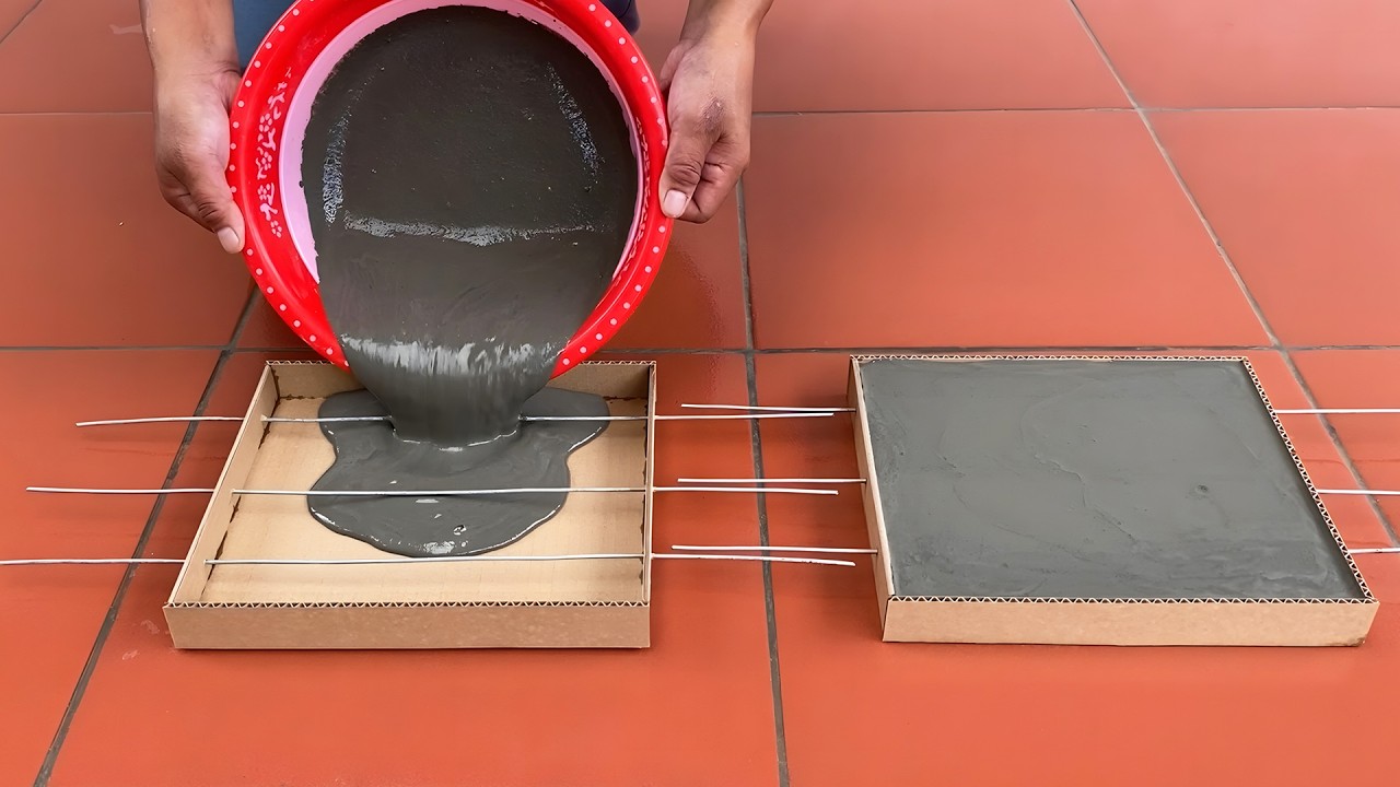 Creative design from cardboard and cement - How to make your house stand out