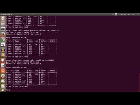 How to use and use of mysql database in ubuntu or linux machine