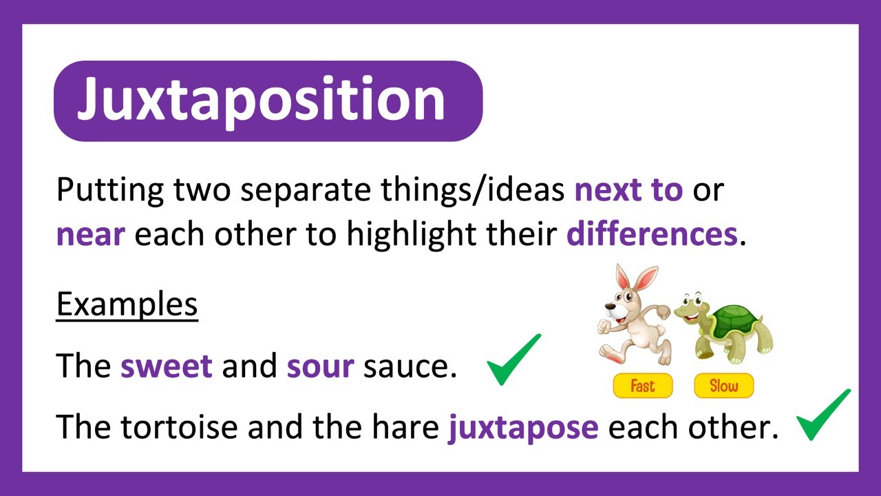What is JUXTAPOSITION? | Easy Explanation with Examples