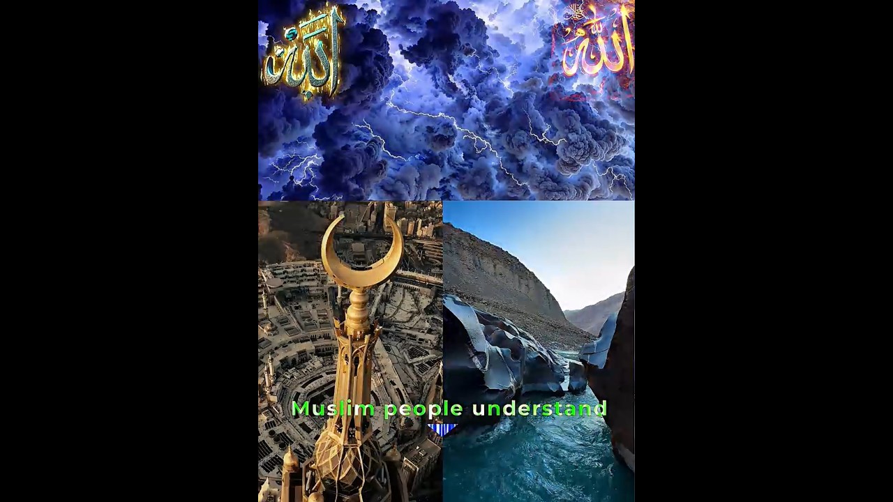 Divine Beauty: Nature and the House of Allah in Harmony.