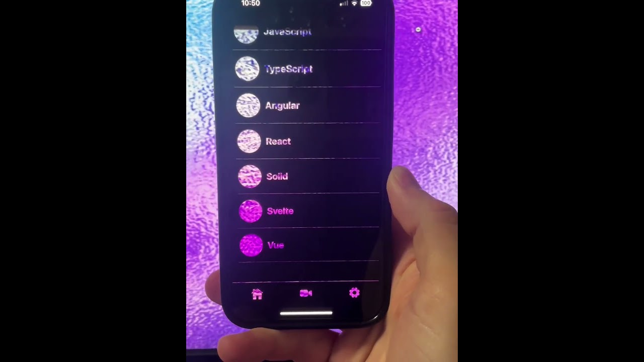 NativeScript Reflective UI