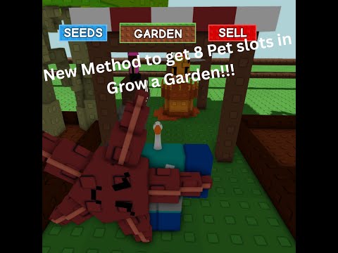How to get EASY Extra pet slots In Grow a Garden!!!