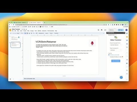 How to quickly translate Google Slides?