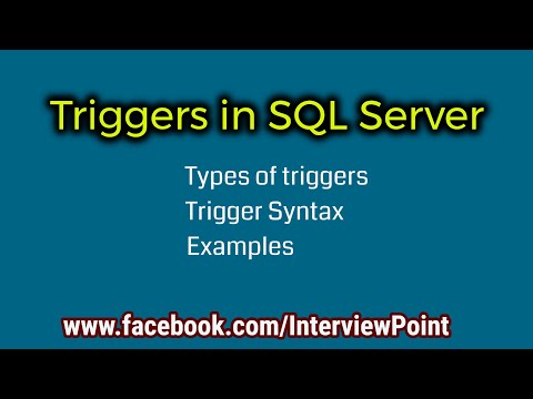 Triggers in SQL Server || When to use triggers? || Types of Trigger || Interview Point | D.K.Gautam