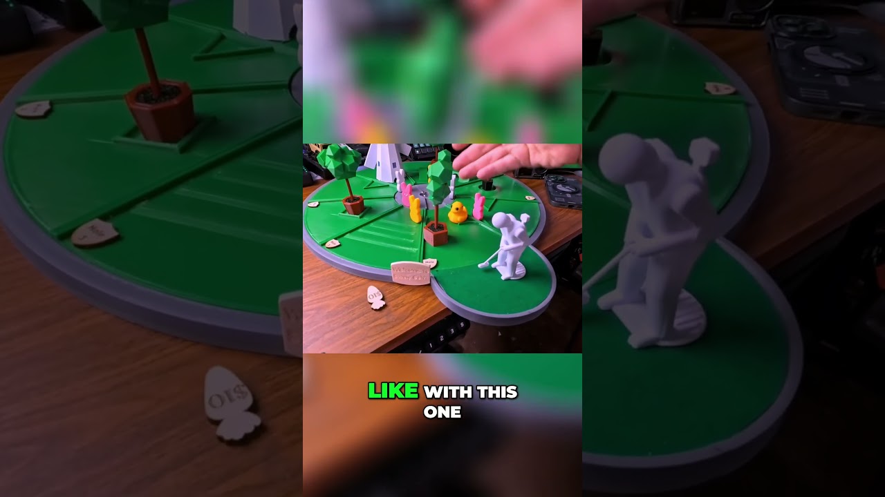 I made a Mini Golf Game!! #SnapmakerMiniGolf