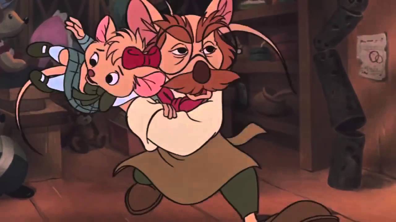The Great Mouse Detective  Fidget takes Hiram HD