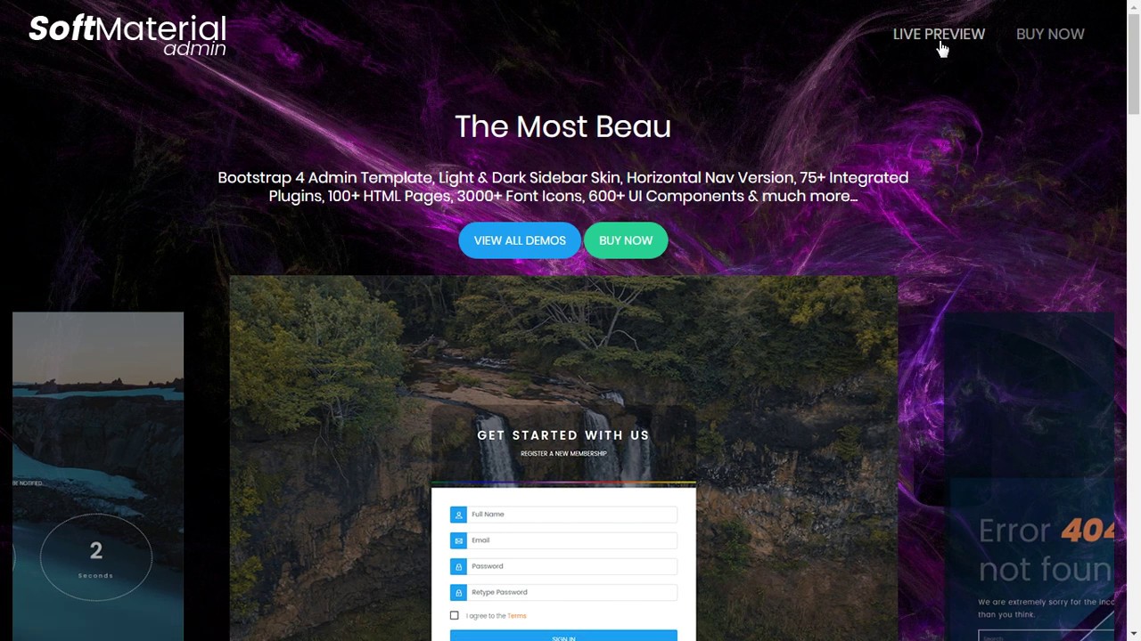 Soft Material - Admin Dashboard Templates