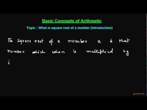 What is square root of a number (Introduction) - Squares and square roots - Math Lessons