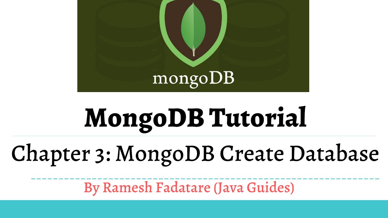 MongoDB Tutorial 3 - MongoDB Create Database