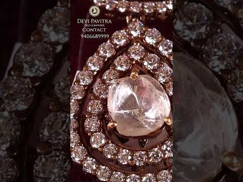 Kante Necklace with emerald Pendant || Designer Jewellery Collection II Devi Pavitra Gold & Diamonds