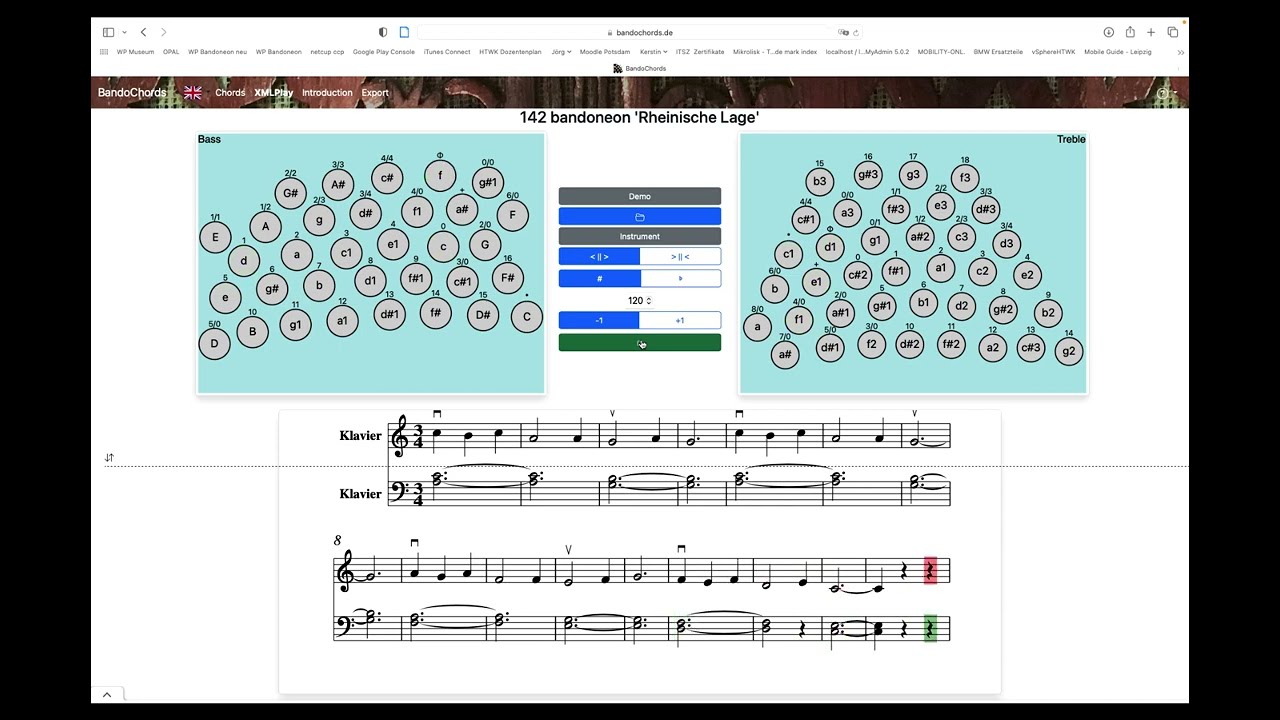 How to create a musicXML file for use with XMLPlay on BandoChords.de