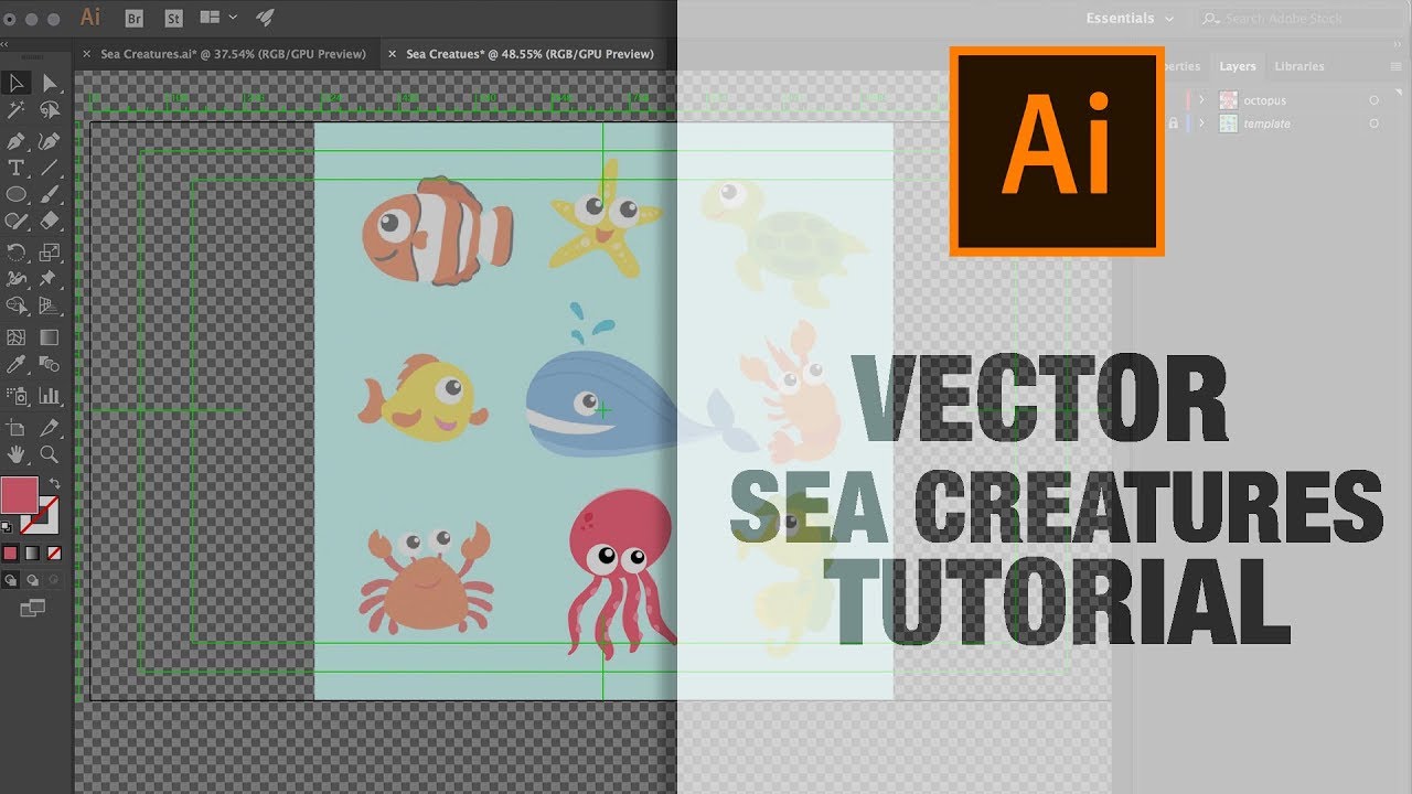 Vector Sea Creatures Tutorial
