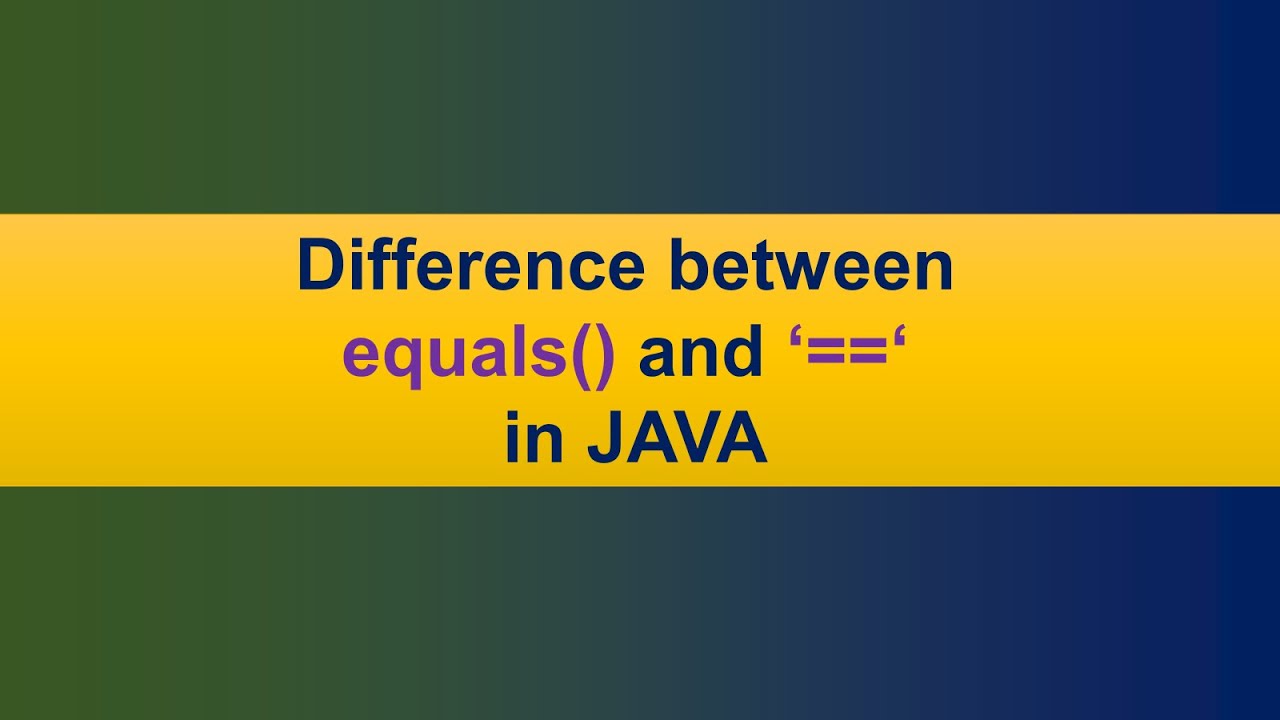 equals vs == in Java  | Java object comparison  |Technical Java interview questions | @InformaticaLovers