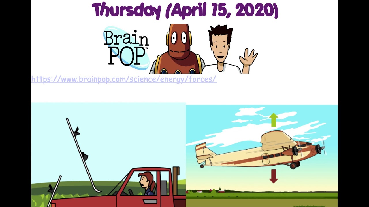 Thursday (2020 0416) BrainPop Forces Video and Quiz