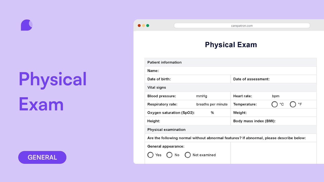 What is a Physical Exam Template?
