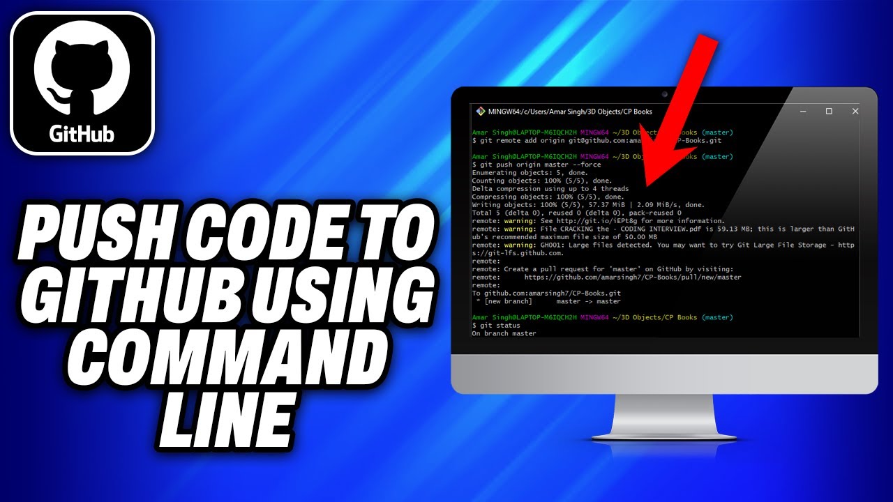 How To Push Code To Github Using Command Line - Easy Fix