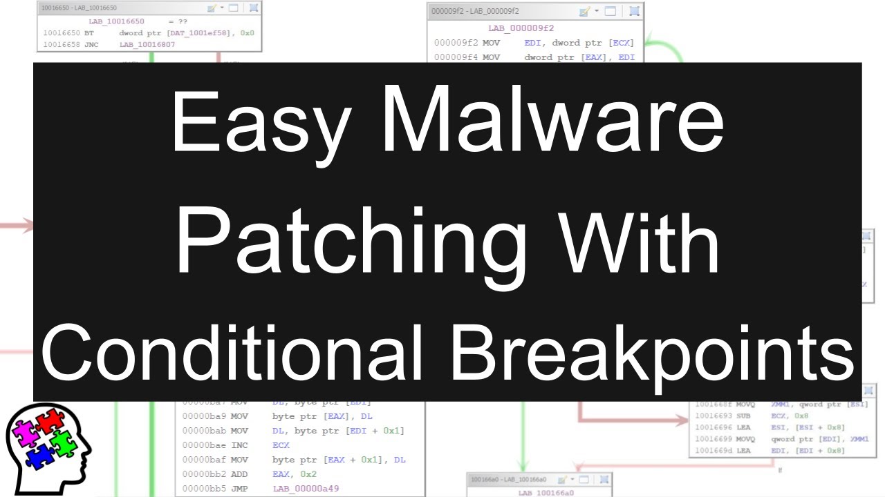 Easy Malware Patching With Conditional Breakpoints