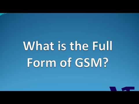 GSM Full Form | Full Meaning of GSM