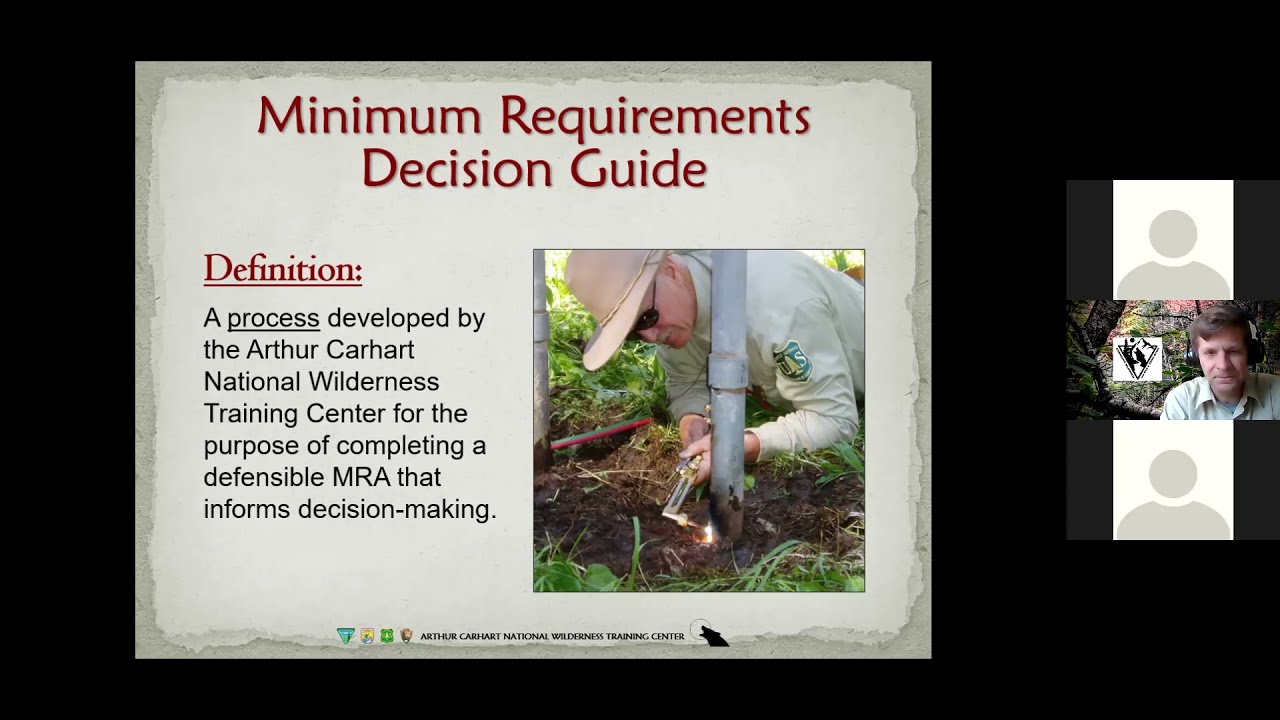 NWSI Minimum Requirement Analysis/Minimum Requirements Decision Guide (MRDG)