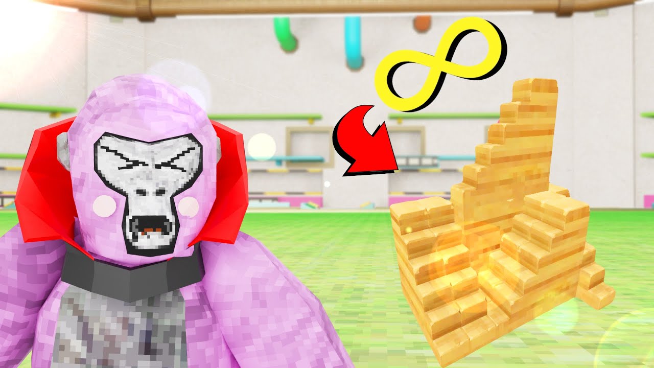 I Built A INFINITE Staircase INSIDE Of Gorilla Tag Monke Blocks!
