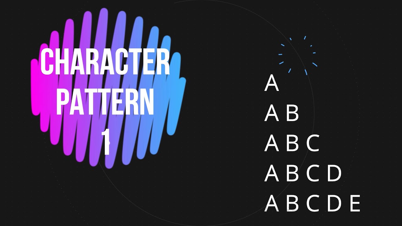 Character pattern 1 || Patterns in java #patterns #thecodingduniya #programming #coding #youtube