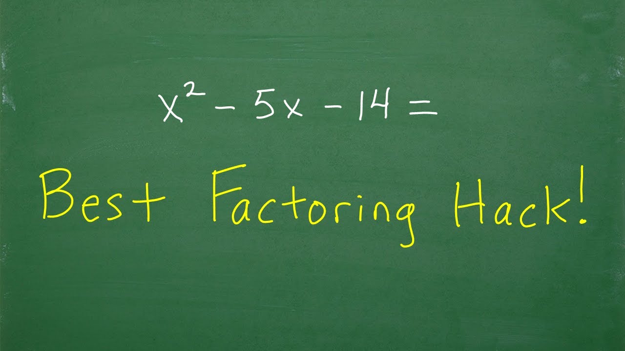 Best FACTORING Hack EVER!