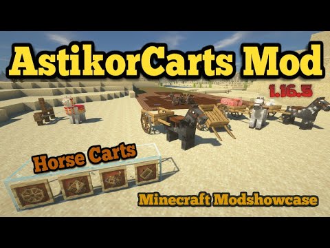 Minecraft 1.16.5 - AstikorCarts (Horse Carts) Mod