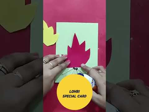 Happy Lohri Wishes 2022 | DIY Lohri Card | #shorts #lohri