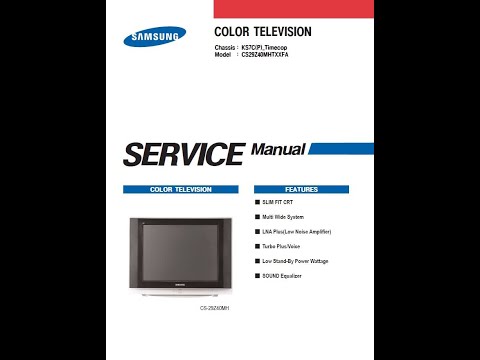 Samsung Color TV Service Manual