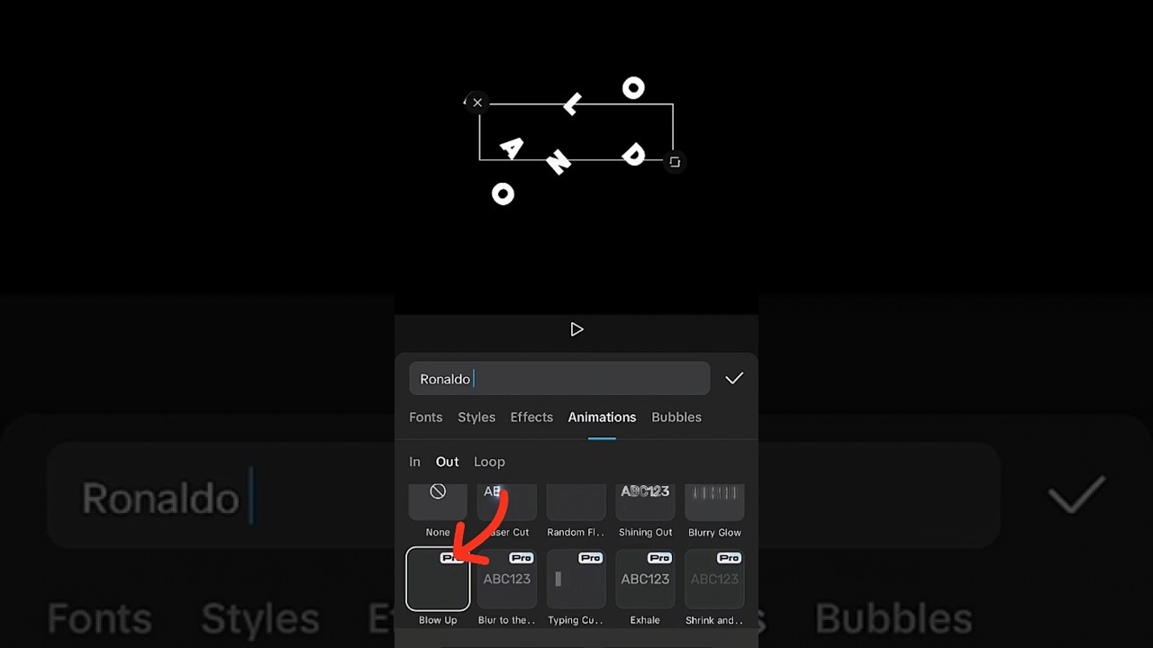 Capcut || Blow up Text Animation #shortsfeed #shorts #short #capcut