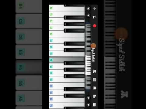 Melle Melle Mughapadam | Easy mobile piano | mobile piano | Siyad Sidhik