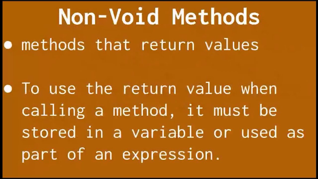 Non-Void Methods Example Problem - AP Computer Science A