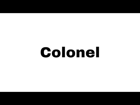 How to Pronounce Colonel