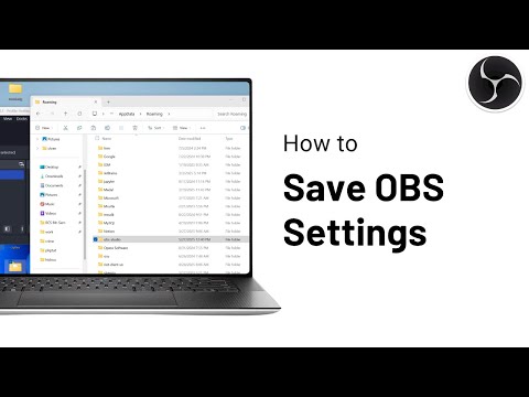 How To Save OBS Settings (Backup To New Computer)