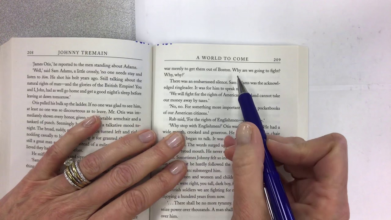 Johnny Tremain by Esther Forbes, illustrated by Lynd Ward, ch. 8 sec. 5, read aloud